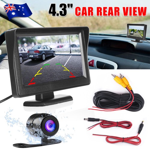 Waterproof HD Car Reverse Camera Kit Monitor Night Vision Rear View ...