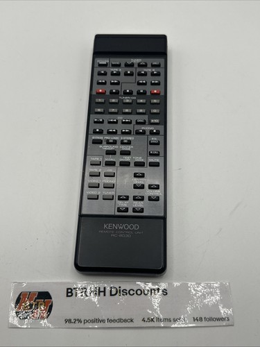 Genuine Original OEM Kenwood Remote Control RC-8030 - Cleaned & Tested ...
