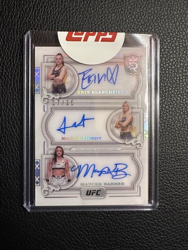 2024 Topps Royalty UFC Erin Blanchfield Manon Fiorot + Barber Triple ...