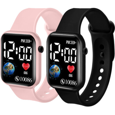 Kids Digital Electronic Watch Children Boys Girls LED Watches Sports ...