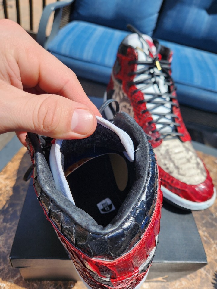Air Jordan 1 Authentic Custom Python Skin 13 Us | eBay