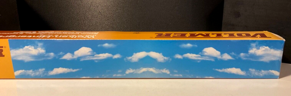 Vollmer #6112 TRAIN TRACKSIDE BACKDROP BLUE SKY & CLOUDS HO+N Scale ...