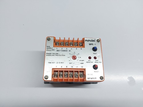 Minilec mpr-1 Motor Protection Relay | eBay