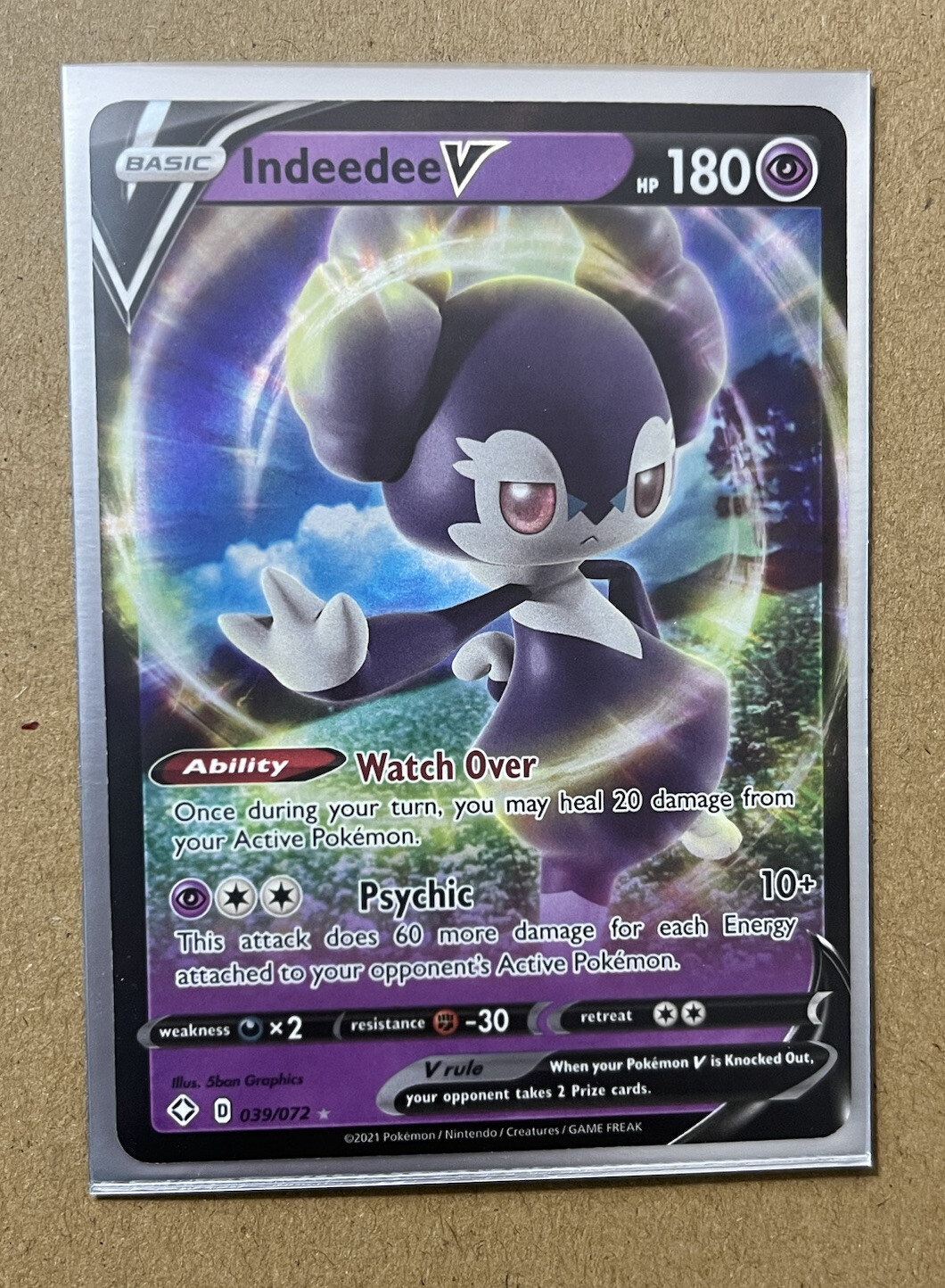Indeedee V 39/72 Shining Fates Ultra Rare Pokemon TCG NM/Mint | eBay