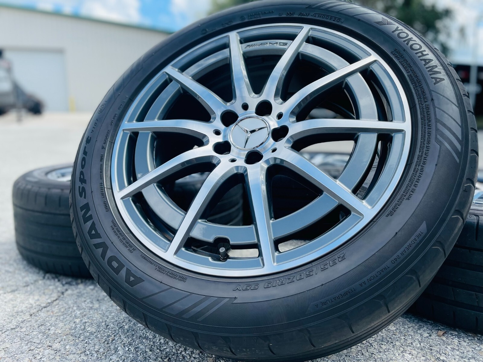 19" Mercedes AMG Wheels Rims Tires Factory OEM GLA GLM 35 45 AMG X247 ...