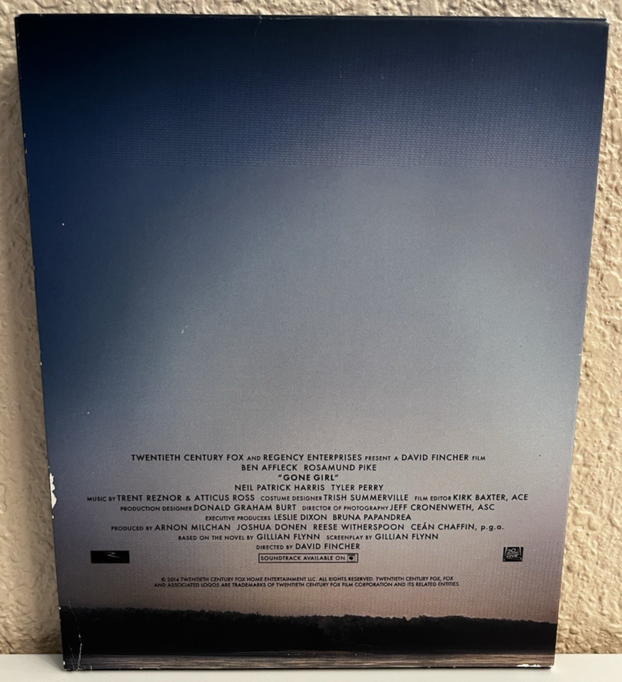GONE GIRL Blu-ray - Ben Affleck W/ Amazing Amy Book and Blu-ray | eBay