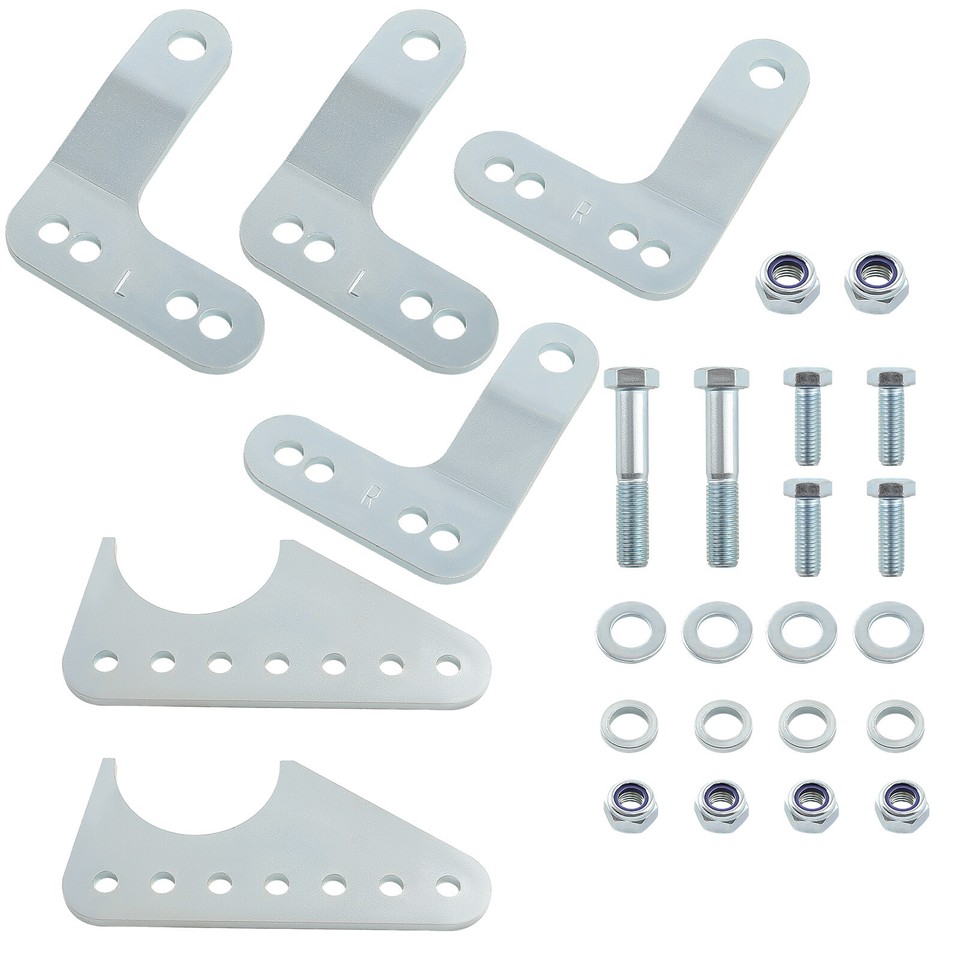 Universal Coilover Shock Mount Kit Adjustable Lower Brackets for 3 ...