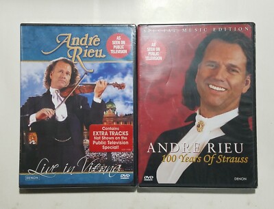 Andre Rieu: Live in Vienna / 100 Years of Strauss DVD LOT REGION 0/ALL ...