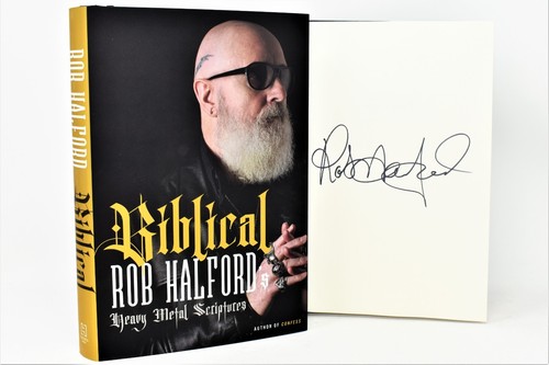 SIGNED 1st Print Biblical AUTOGRAPHED by Rob Halford Hardcover NEW | eBay