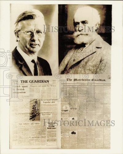 1971 Press Photo Current "Guardian" editor and editor when newspaper ...