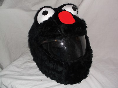 MOTORBIKE FUNNY HEEDS CRAZY CRASH HELMET COVERS MOTORCYCLE COVER BLACK ...