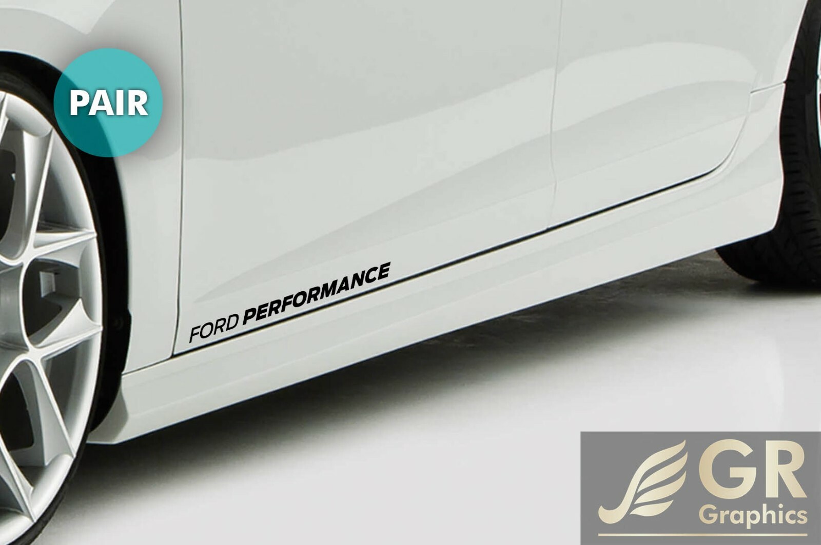 2X FORD PERFORMANCE Decal Sticker 11" Sport Racing Stripe Emblem Car ...