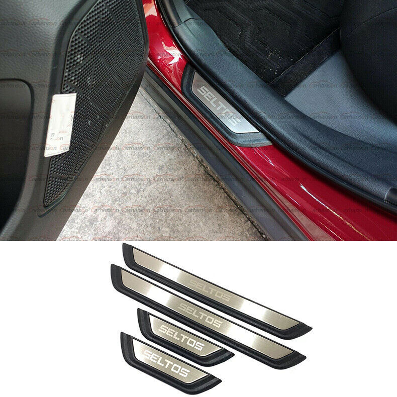 For Kia Seltos 2020-2023 Door Sill Scuff Guard Mouldings Protector ...