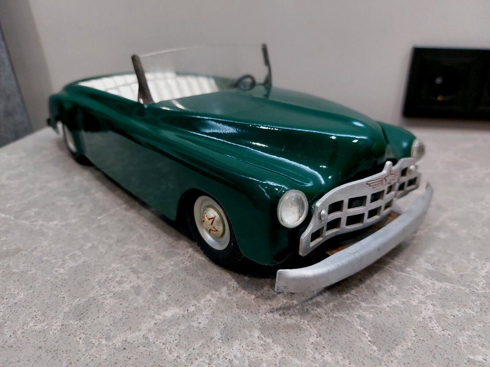 Vintage USSR Tin Metal Toy ZIM GAZ BIG 35 cm. Car Cabrio Limousine ...