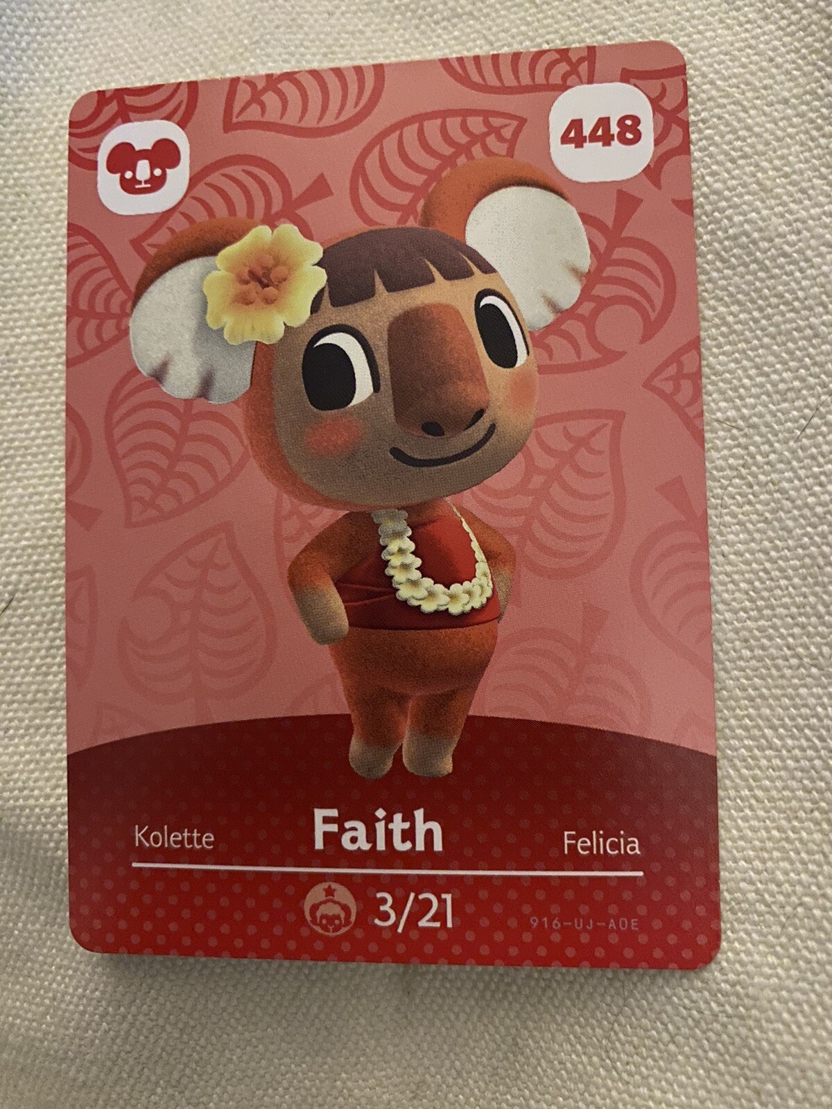 Animal Crossing Amiibo Series 5 - Faith #448 - Condition: New | eBay