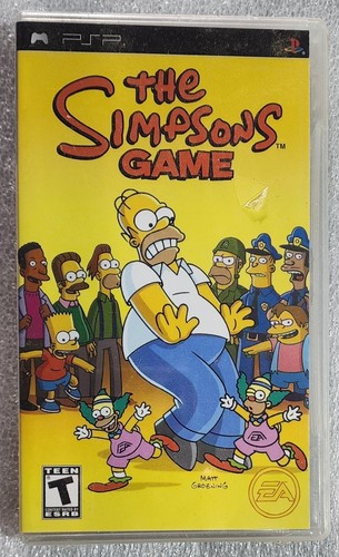The Simpsons Game Clear UMD Sony PSP AD Complete CIB - (See Pics) | eBay