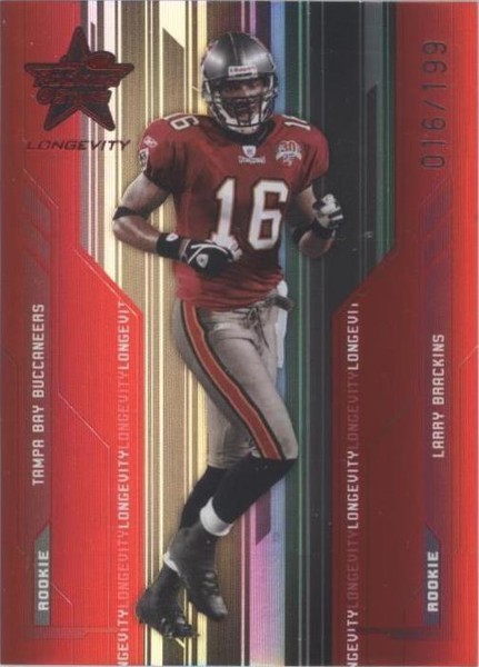 2005 Leaf Rookies & Stars Longevity - Ruby #231 Larry Brackins /199 (RC ...