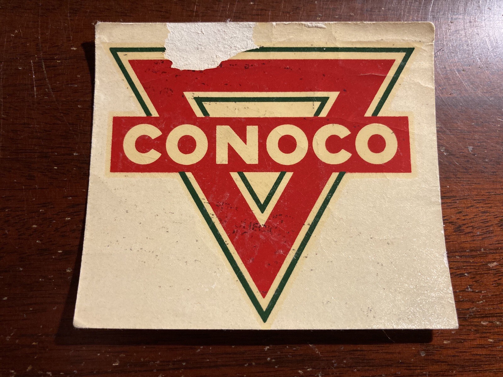 Conoco Hya Lac Window Sign Decal Meyercord Co 1946 1940s Vintage ...