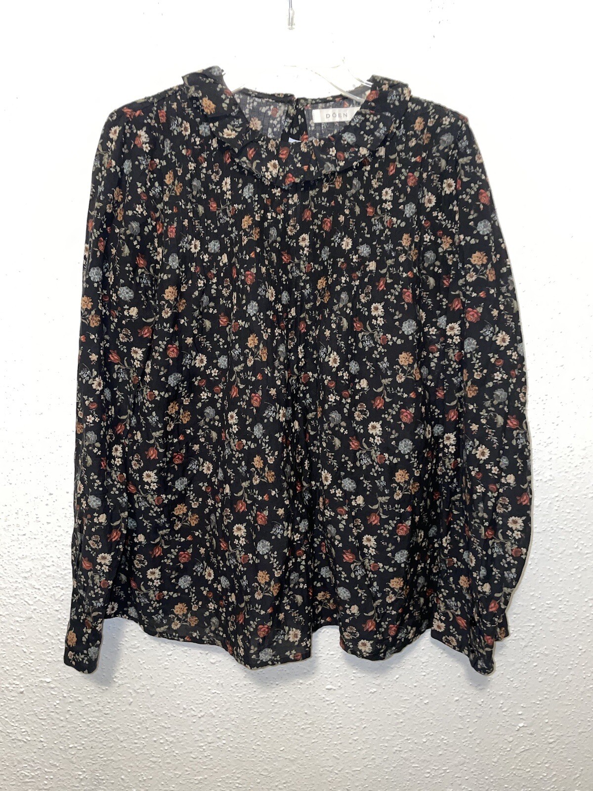 Women’s Doen Organic Cotton Plus Floral Boho Cottagecore Praire Top XS ...