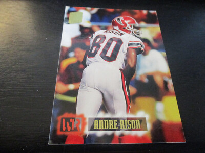 andre rison (atlanta falcons - wr) 1995 topps stadium club card #577 nr ...