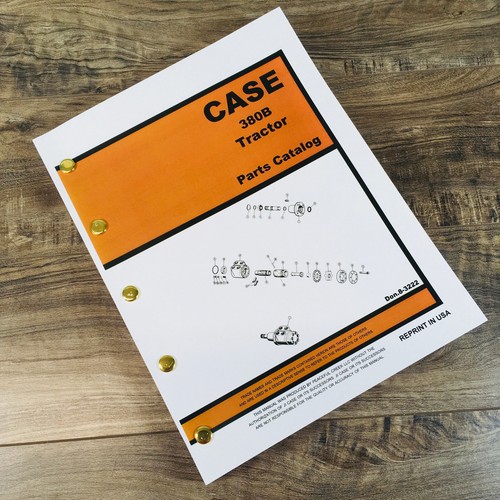 Case 380B Tractor Parts Manual Catalog Assembly Exploded Views ...