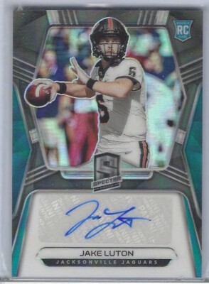 JAKE LUTON 2020 PANINI SPECTRA SILVER PRIZM ROOKIE AUTO RC #D /199 | eBay
