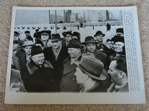SOVIET PHOTO USSR PREMIER RUSSIAN NIKITA KHRUSHCHEV VINTAGE COMMUNIST ...