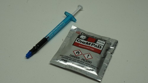 CHEMTRONICS CHEMPAD CP400 WIPE WITH SHINETSU MICROSI THERMAL GREASE ...