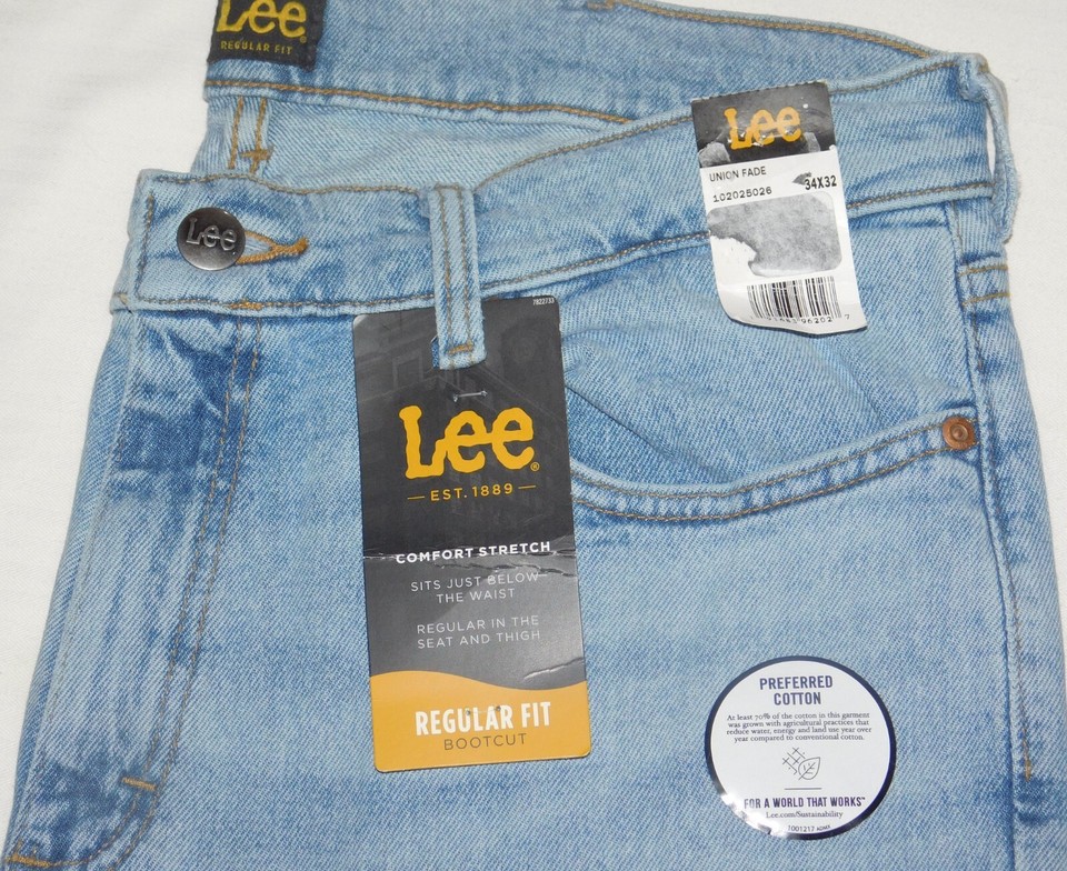 LEE Regular Jeans Stretch Bootcut Regular in Seat & Thigh Union Fade Lt ...