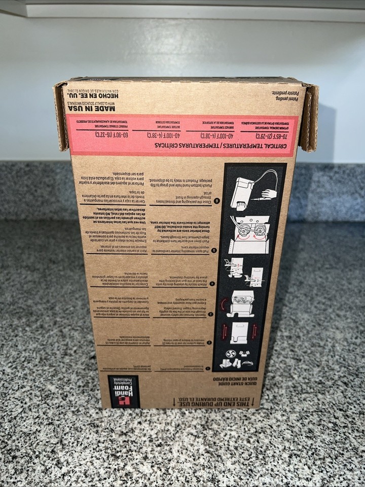 Handi-Foam P12625g Spray Foam Sealant Kit, Straw Method E84(HFO) II-16 ...