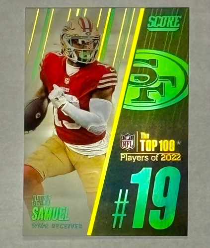 2023 Deebo Samuel Score Top 100 Rare Insert Card #19 Washington ...