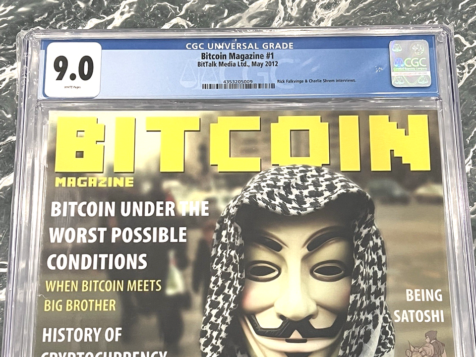 Bitcoin Magazine #1 1st Issue May 2012 Satoshi Nakamoto RARE Issue CGC ...