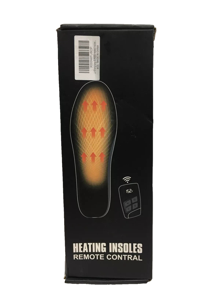 Heated Insoles Remote Control USB Heating Insole 3 Temperature Levels ...