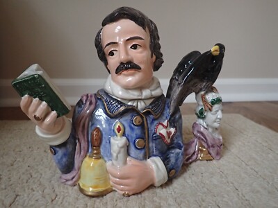 RARE! 1995 Fitz and Floyd Edgar Allen Poe the Raven Teapot Numbered ...