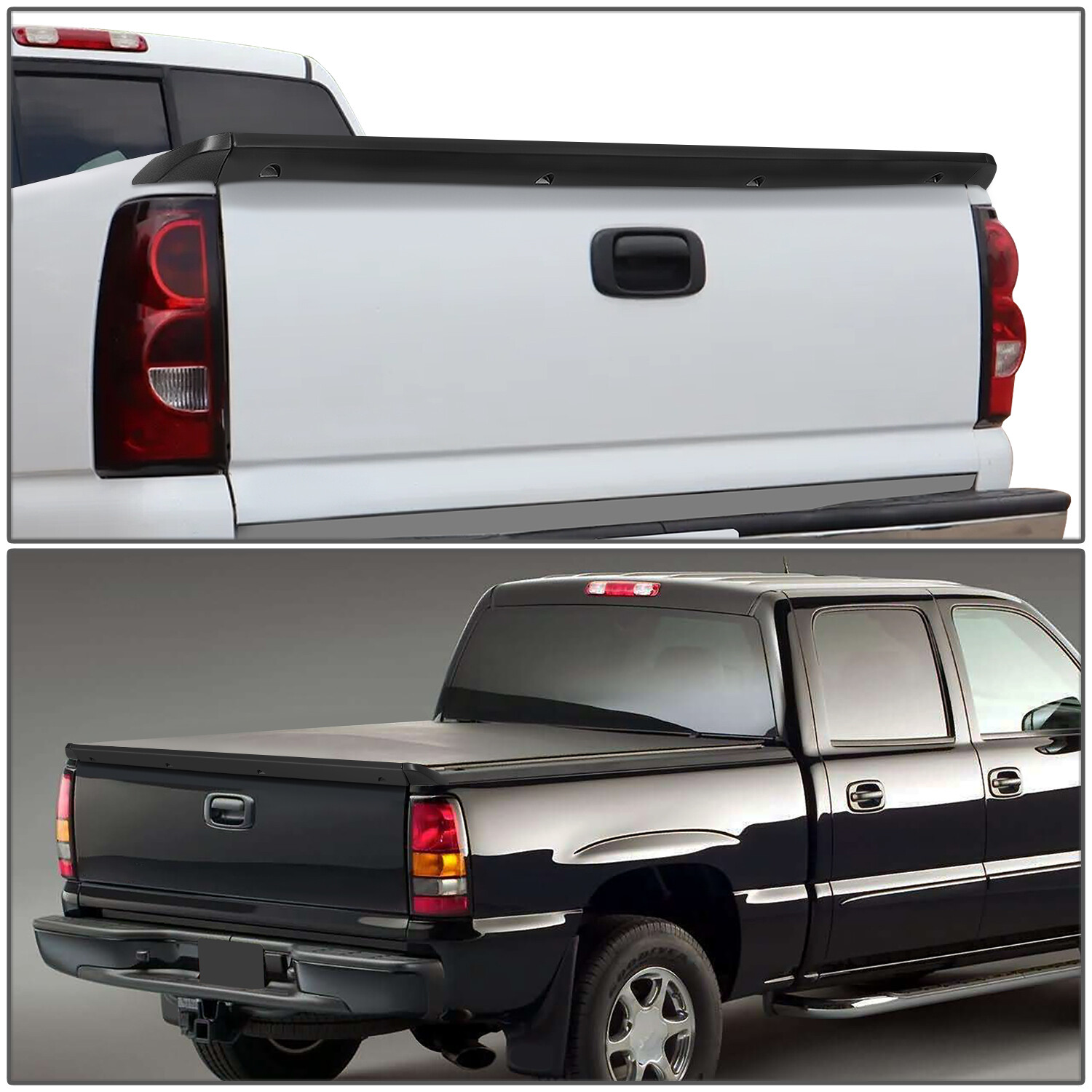 Fit 99-07 Chevy Silverado Sierra 3Pcs Tailgate Intimidator Style ...