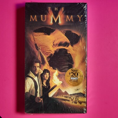 The Mummy (VHS, 1999) Brendan Fraser - Rachael Weisz - Watermark - New ...