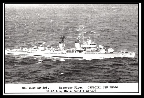 Postcard USS Cony DD-508 | eBay