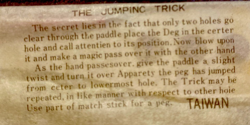 (2) Vintage 50's -60’s The Magic Paddles Magic Trick Illusion NOS ...