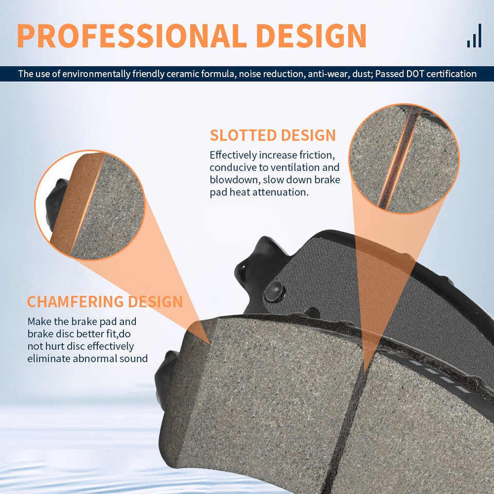 Front And Rear Ceramic Brake Pads Set For Kia Optima 2011 2012 2013 ...