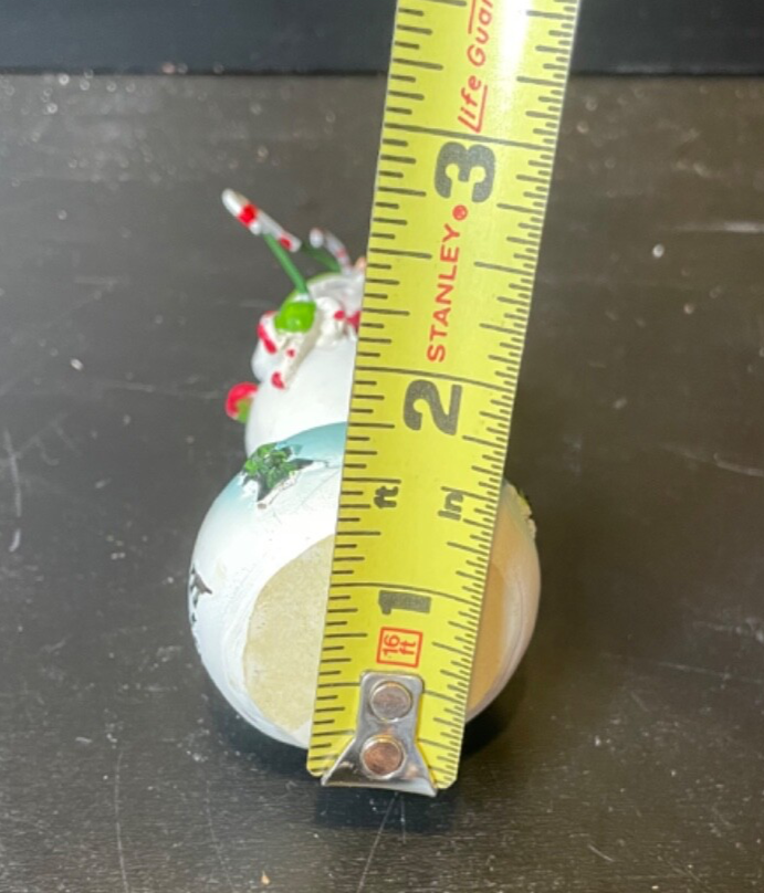 Bobble Head Snowman Candy Canes Santa Hat Scarf House Pine Trees Merry ...