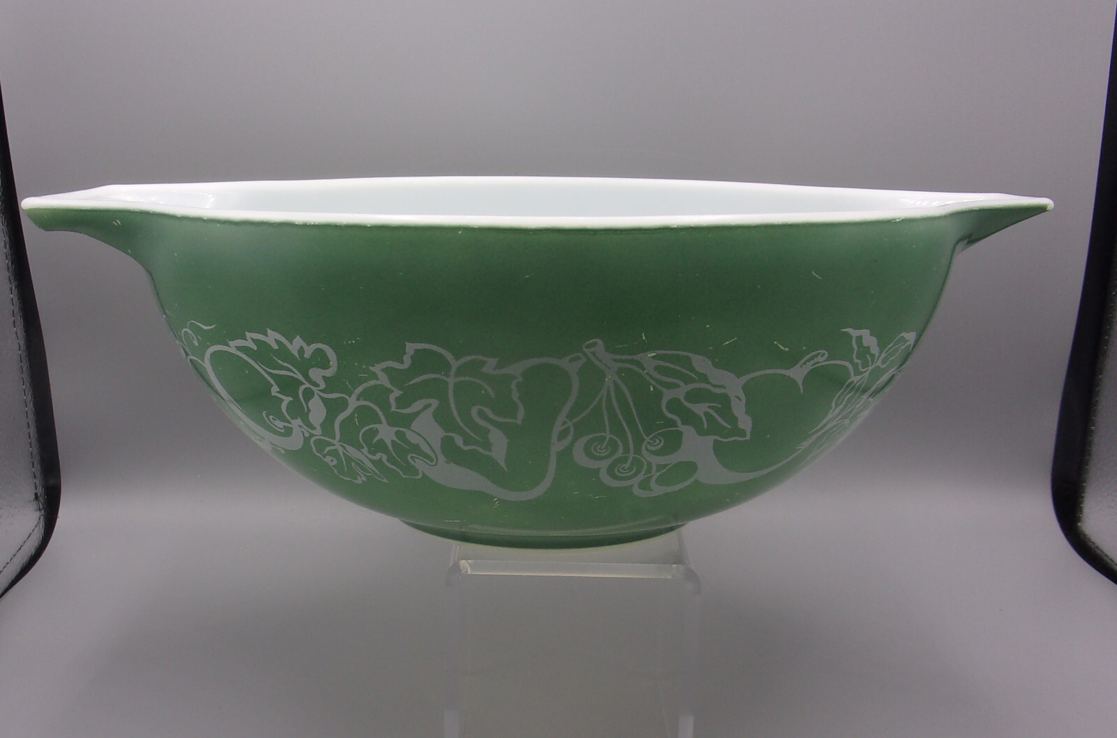 Vintage 1960 Pyrex Salad Bowl Green Fruit Cinderella Fetus Promotional ...