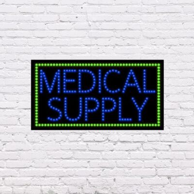 LED Medical Supply | Light-up Sign | 31"W x 17"H x 2"D | eBay