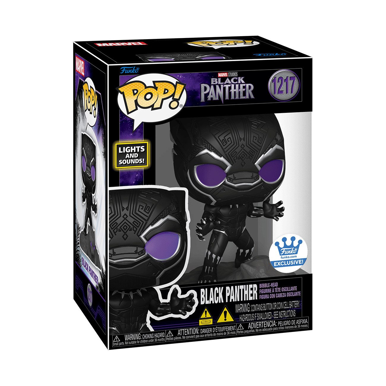 Funko Pop! Sfx: Marvel - Black Panther - Funko (Exclusive) #1217 for ...