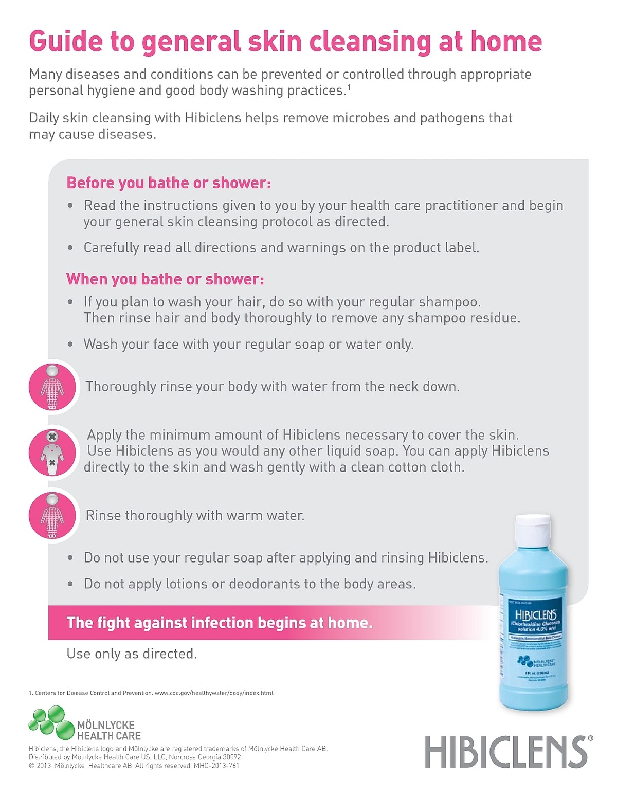 HIBICLENS Liquid Skin CLEANSER Antiseptic Antimicrobial Chlorhexidine ...