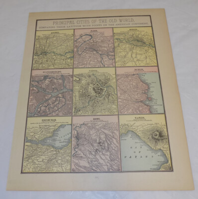 Pre-1900 - Repo 125 Year Old Period Map