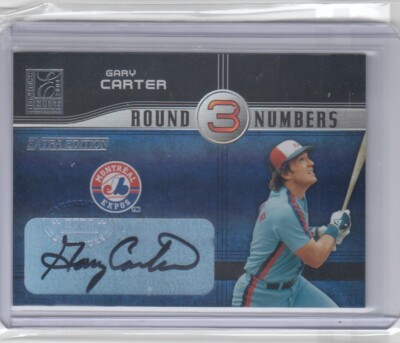 2004 Gary Carter Donruss Elite Extra Round Numbers AUTO /50 - #8 ...