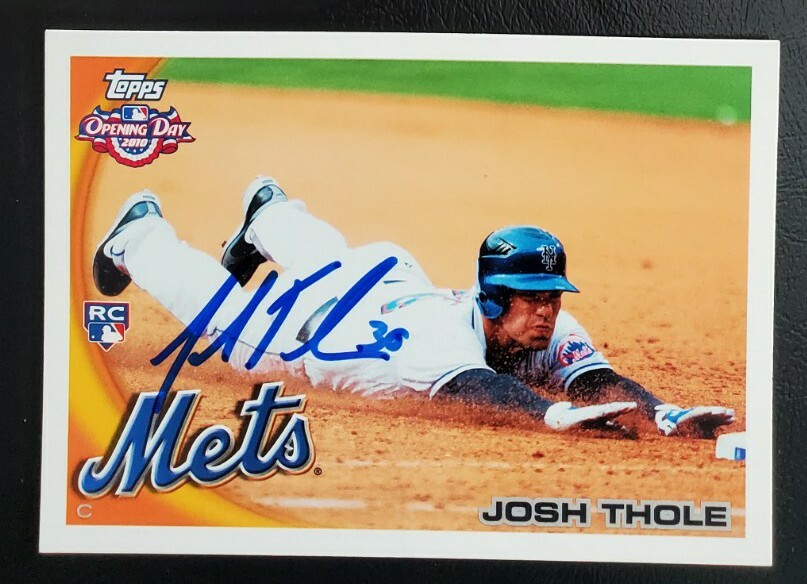 JOSH THOLE 2010 Topps Opening Day Signed Card Authentic AUTO Mets | eBay