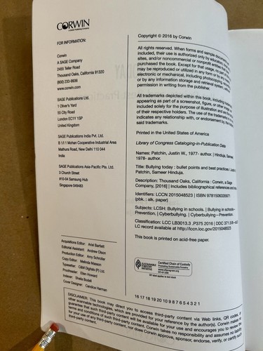 Corwin Teaching Essentials Ser.: Bullying Today : Bullet Points and Best... | eBay