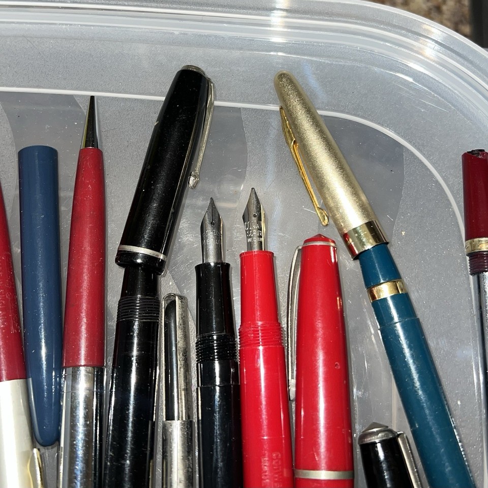 Vintage Gold Pens Lot For Parts 25pcs | eBay