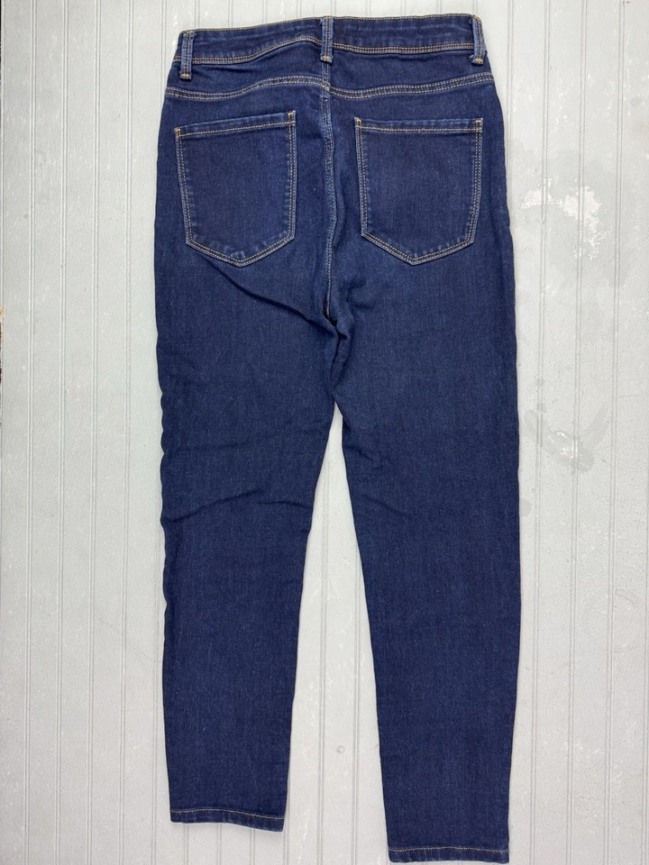 Zara Basic Denim Size 6 Womens Jeans Dark Wash Stretch Skinny Mid Rise ...